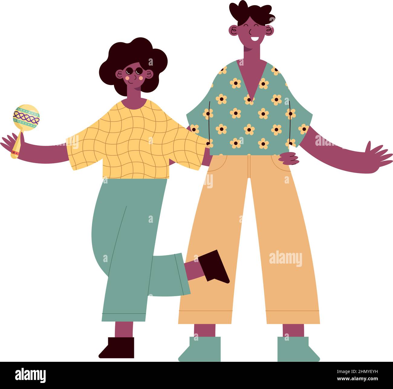 woman and man of diversity theme Stock Vector Image & Art - Alamy