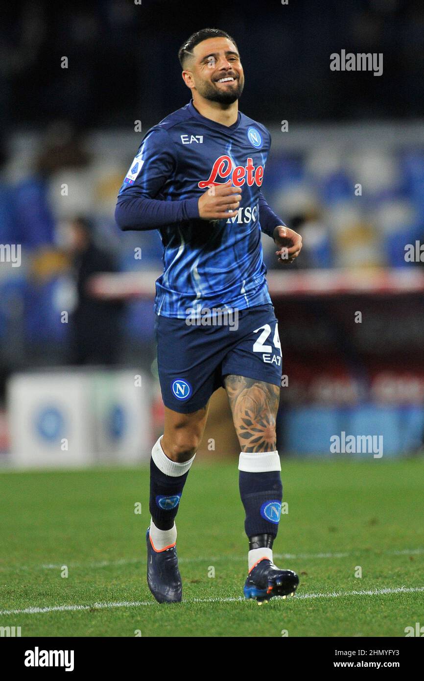 Naples, Italy. 12th Feb, 2022. Lorenzo Insigne player of Napoli, during ...