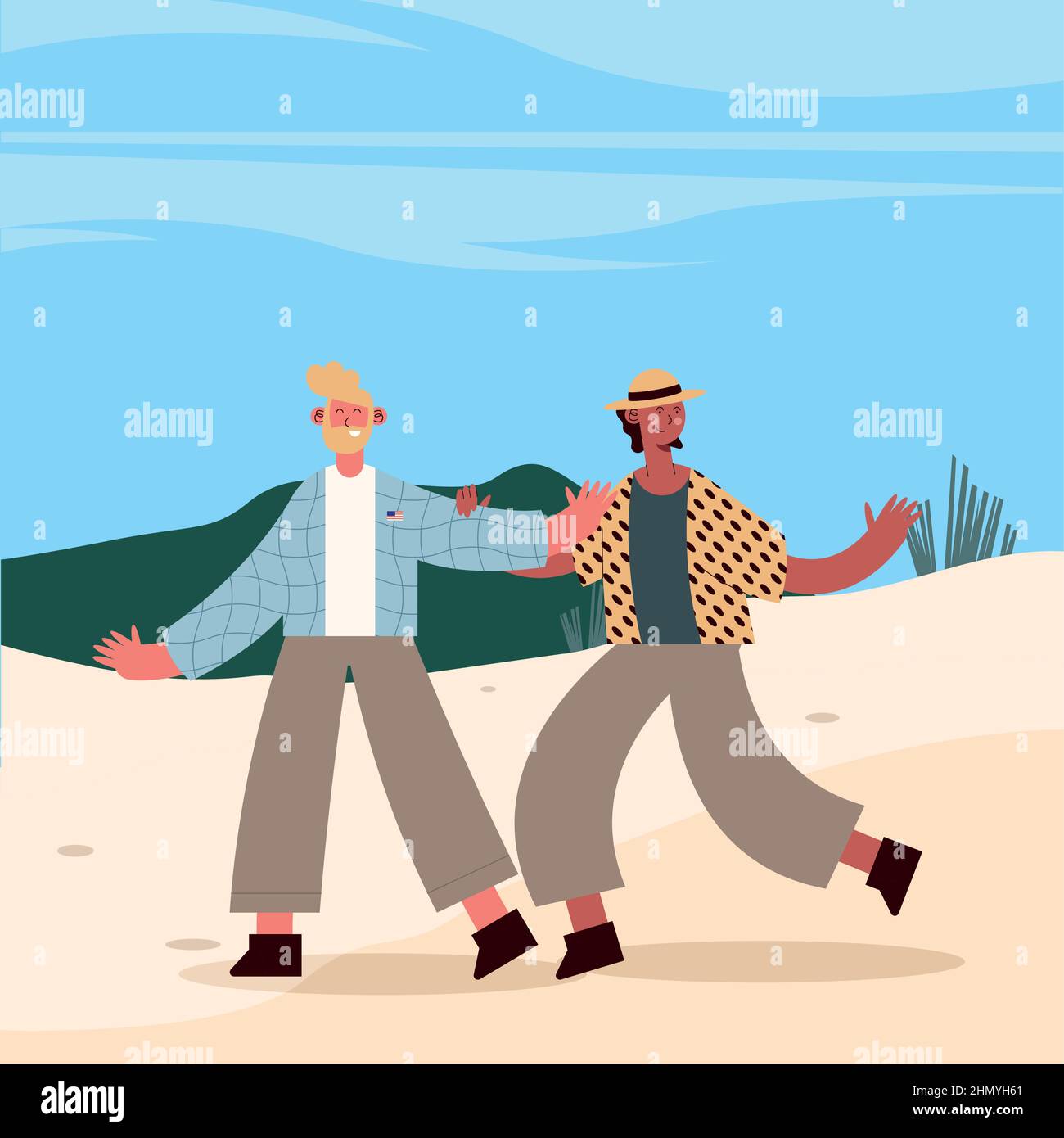 men cartoons of diversity theme Stock Vector Image & Art - Alamy