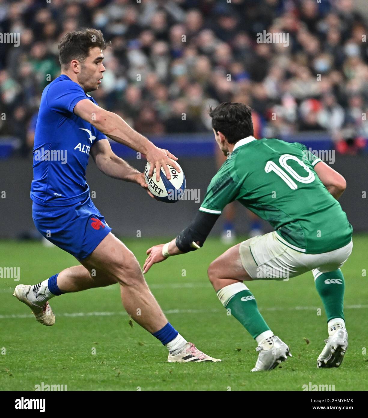 France's Damien Penaud during the Six Nations rugby union international ...