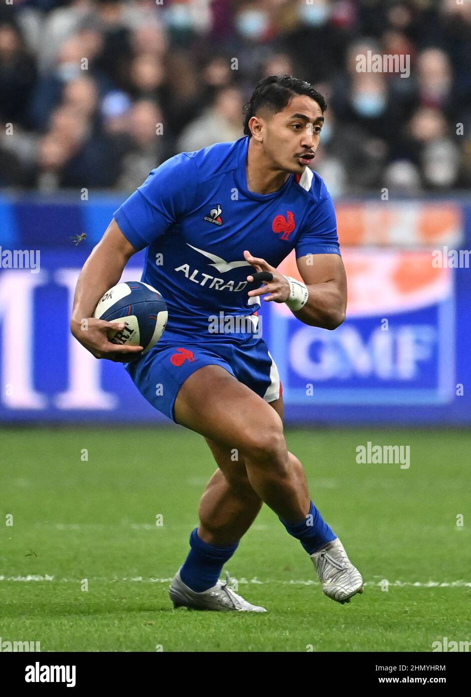 France's Moefana during the Six Nations rugby union international match ...
