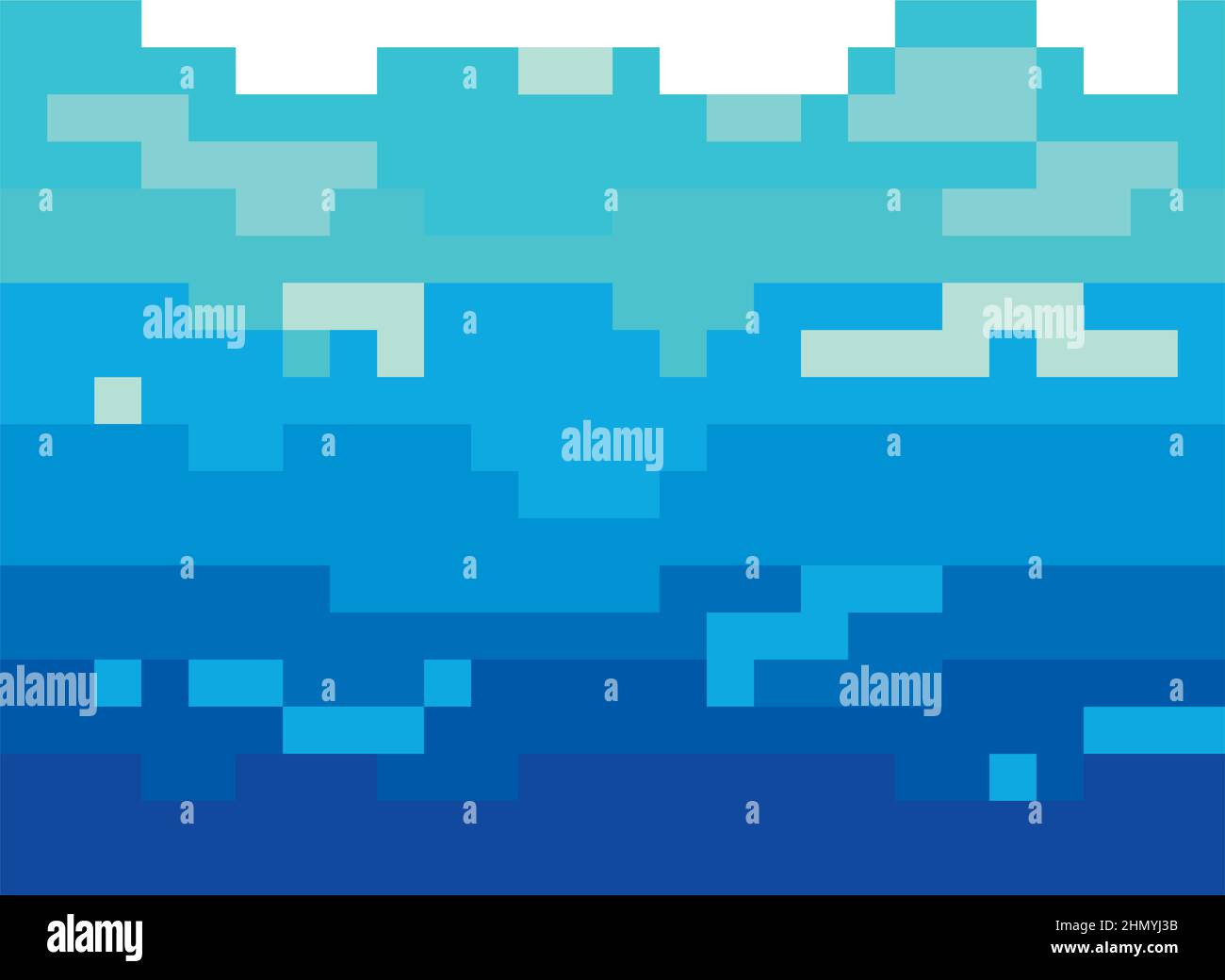 pixelated water block over white Stock Vector Image & Art - Alamy