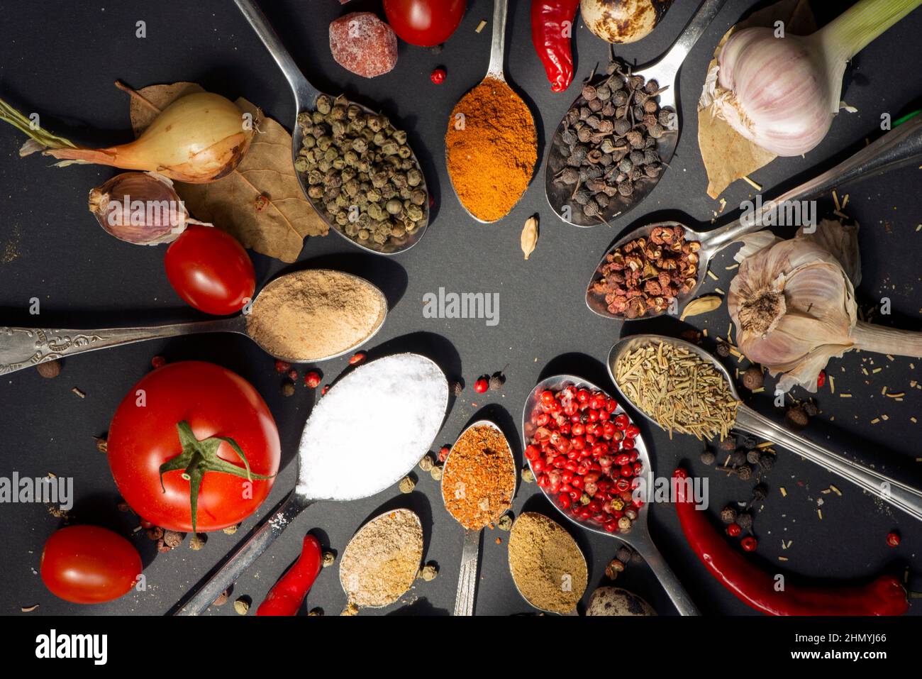 Spices bowl variety herbs hi-res stock photography and images - Alamy