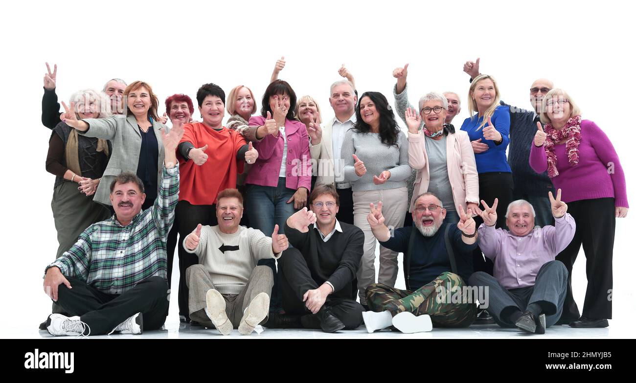 in full growth. group of diverse people standing together Stock Photo ...