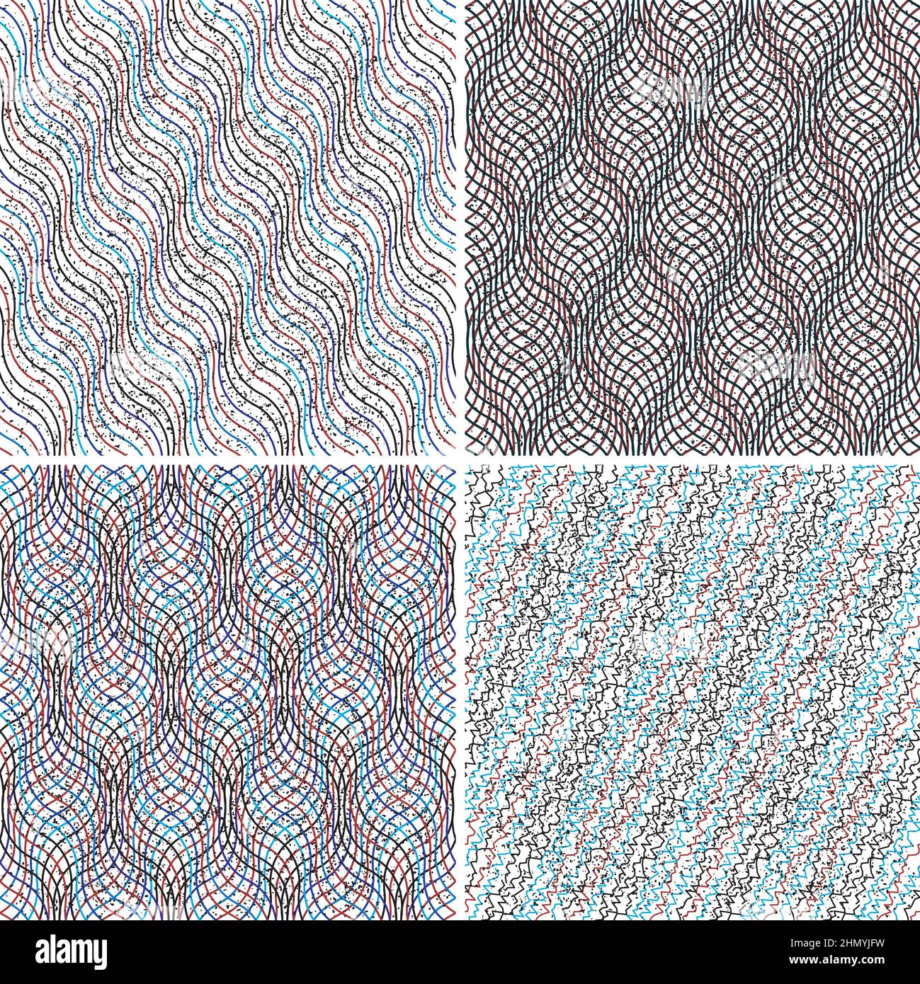 4 different vector patterns in the same package(eps). One pattern is ...