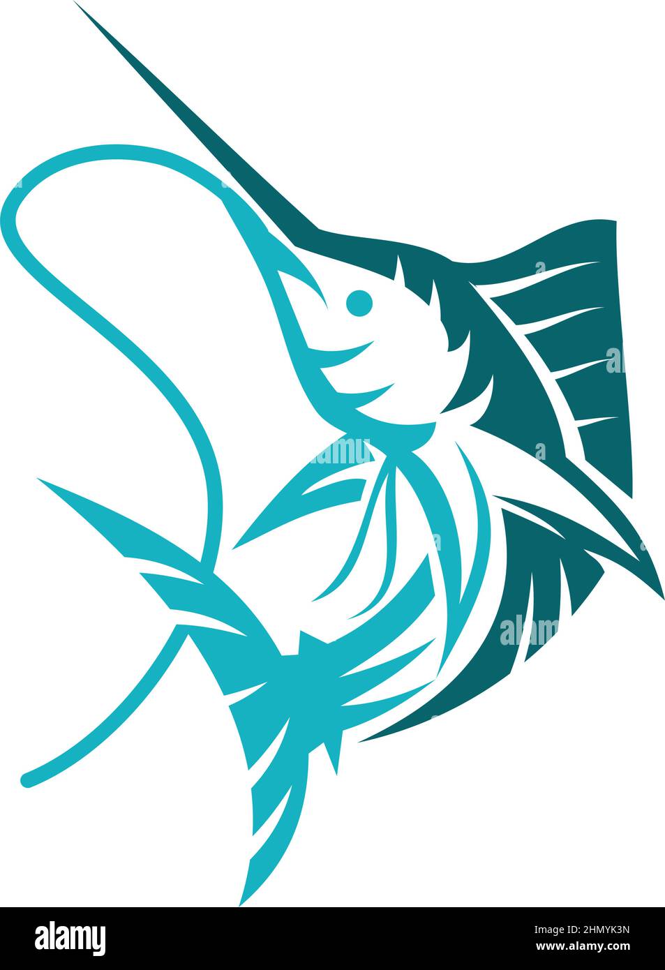 Marlin fishing sport Marlin fish business Icon Illustration Brand ...