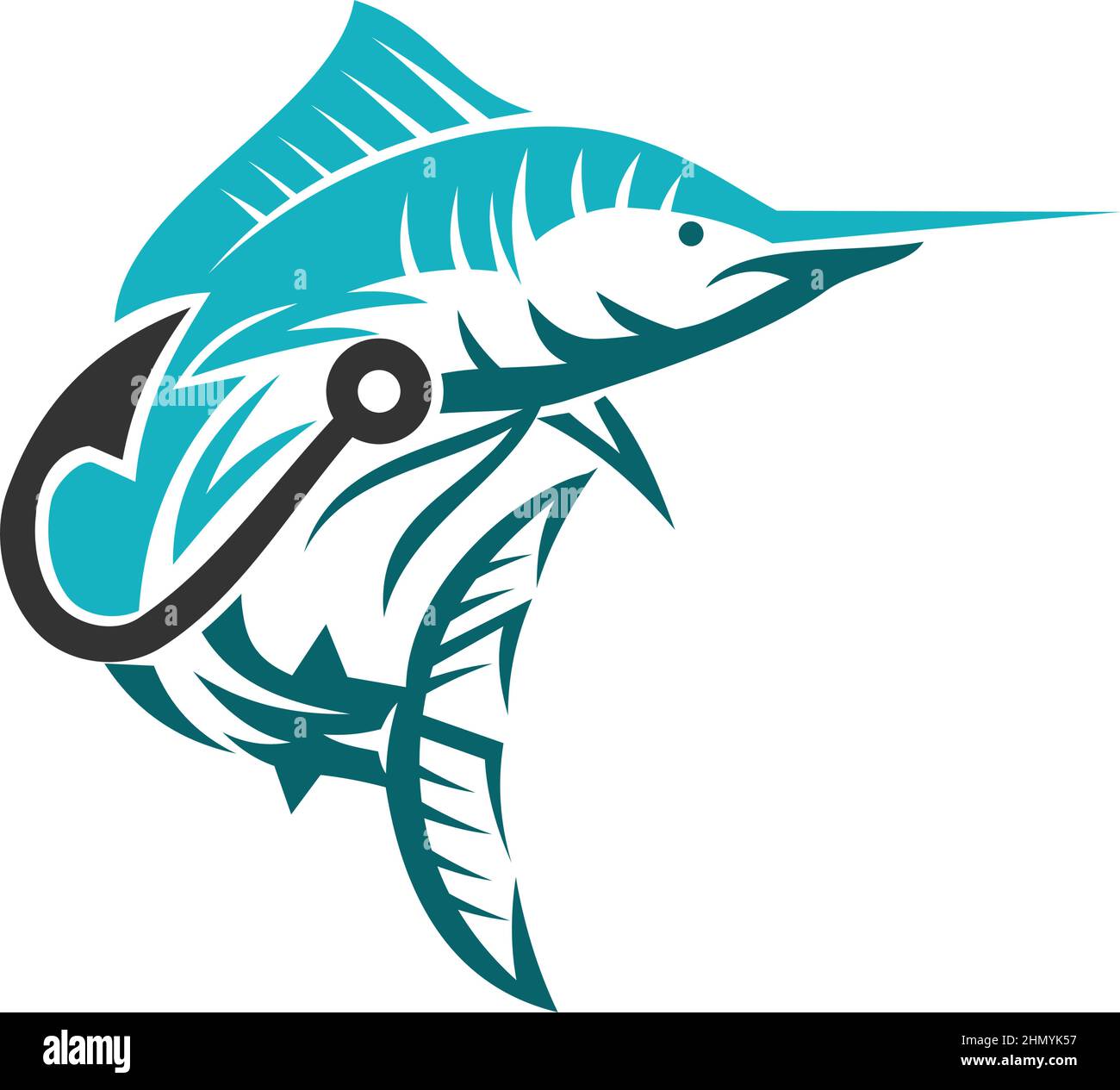 Marlin fishing sport Marlin fish business Icon Illustration Brand ...