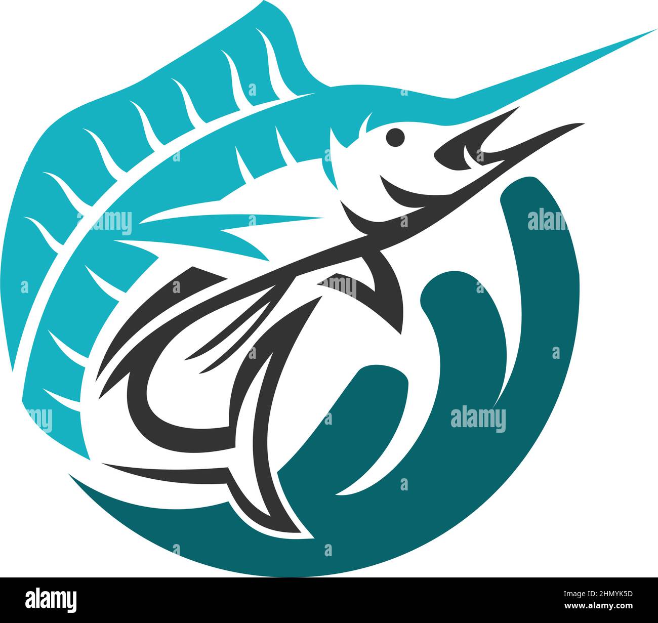 Ocean wildlife branding Cut Out Stock Images & Pictures - Alamy