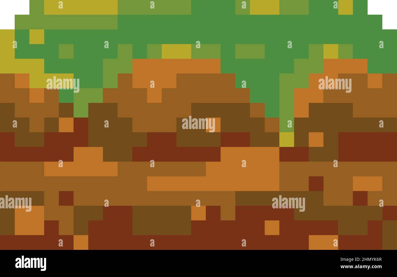 pixelated land block over white Stock Vector Image & Art - Alamy