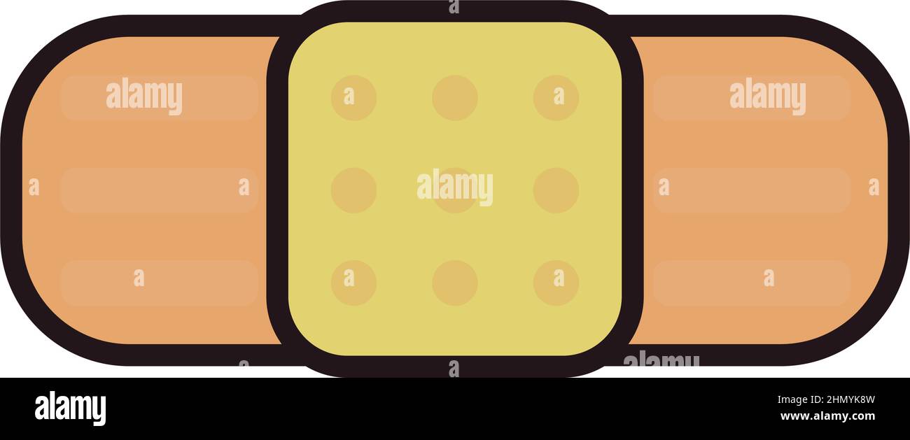 Bandaid cut Stock Vector Images - Alamy