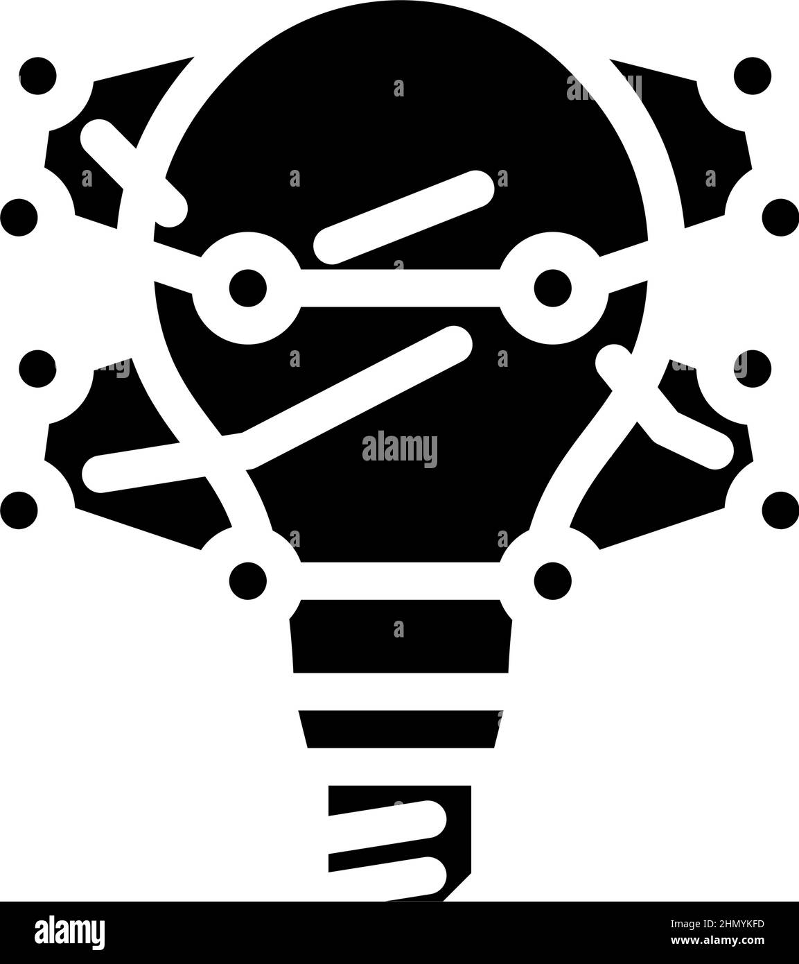 innovation light bulb glyph icon vector illustration Stock Vector Image & Art - Alamy