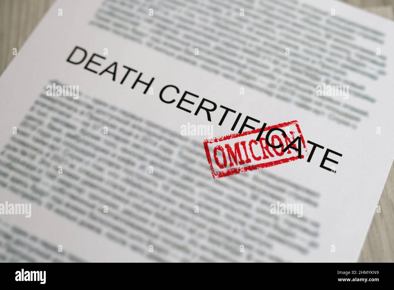 Death certificate hi-res stock photography and images - Alamy