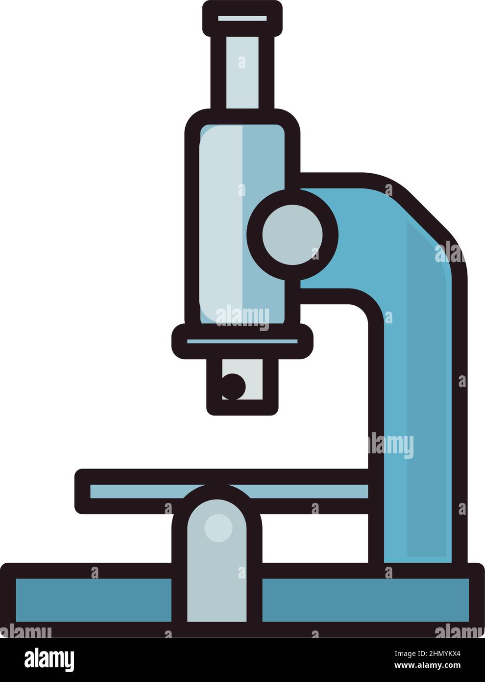 blue microscope illustration over white Stock Vector Image & Art - Alamy