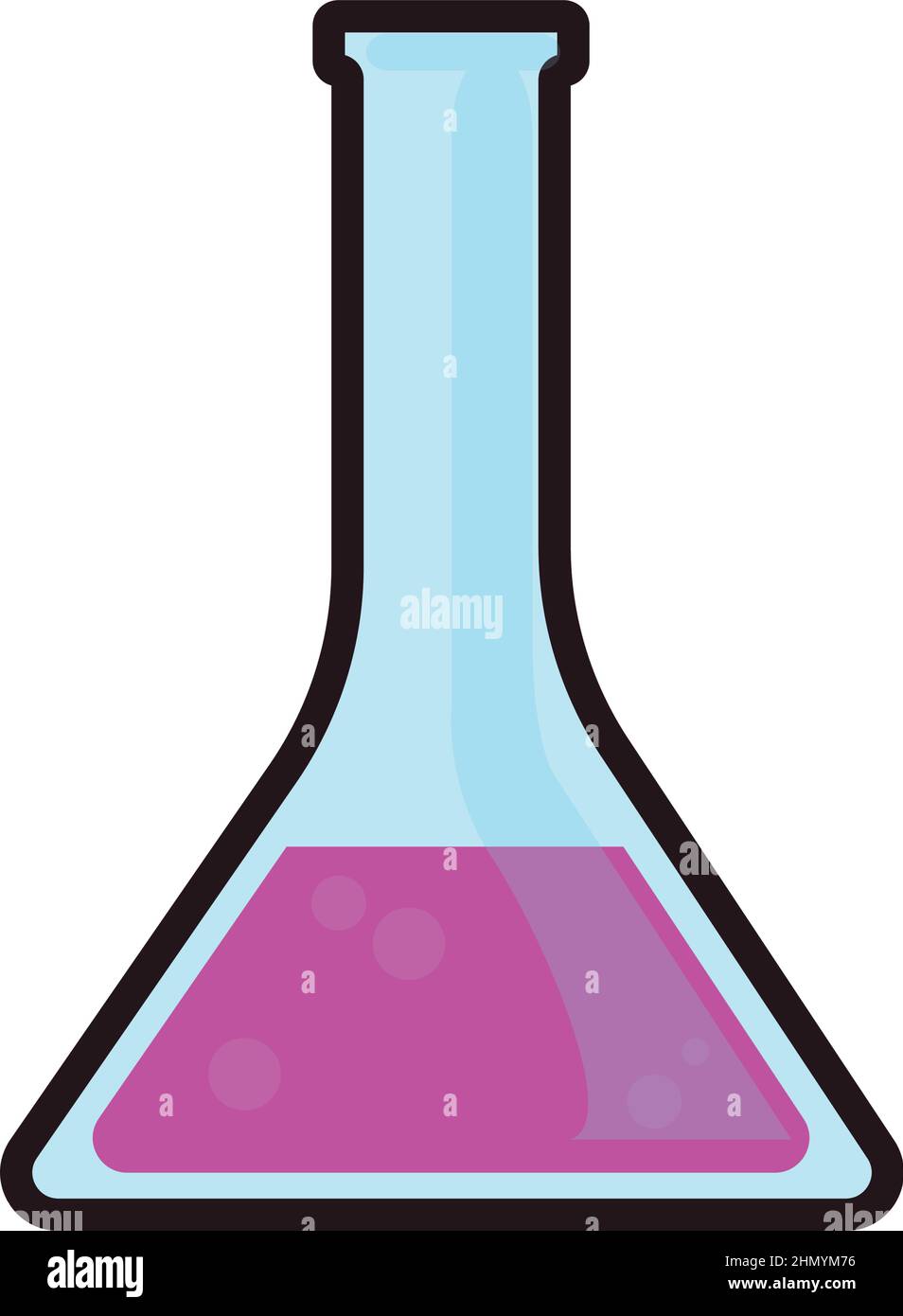 pink lab flask over white Stock Vector Image & Art - Alamy