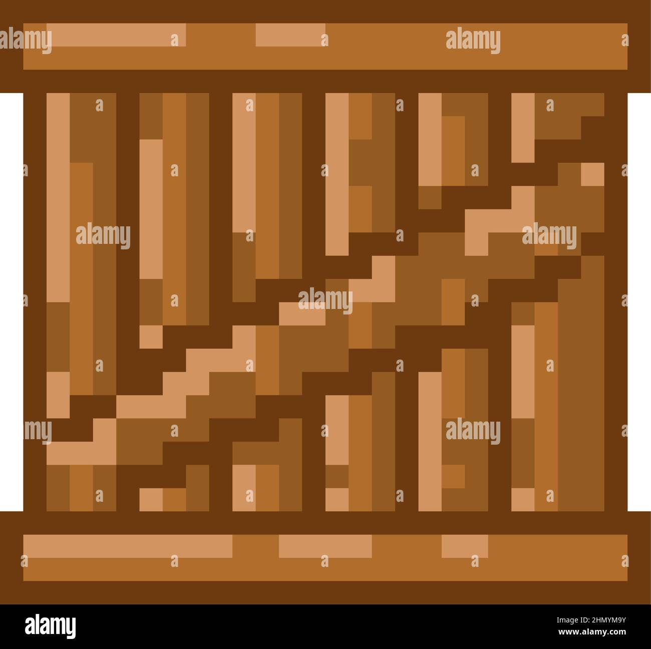 pixelated wooden box over white Stock Vector Image & Art - Alamy