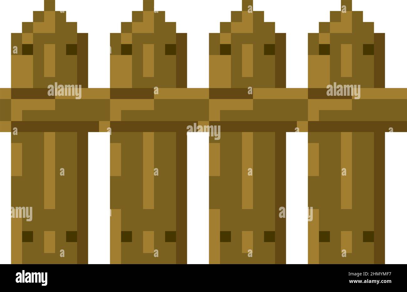 pixelated fence design over white Stock Vector Image & Art - Alamy