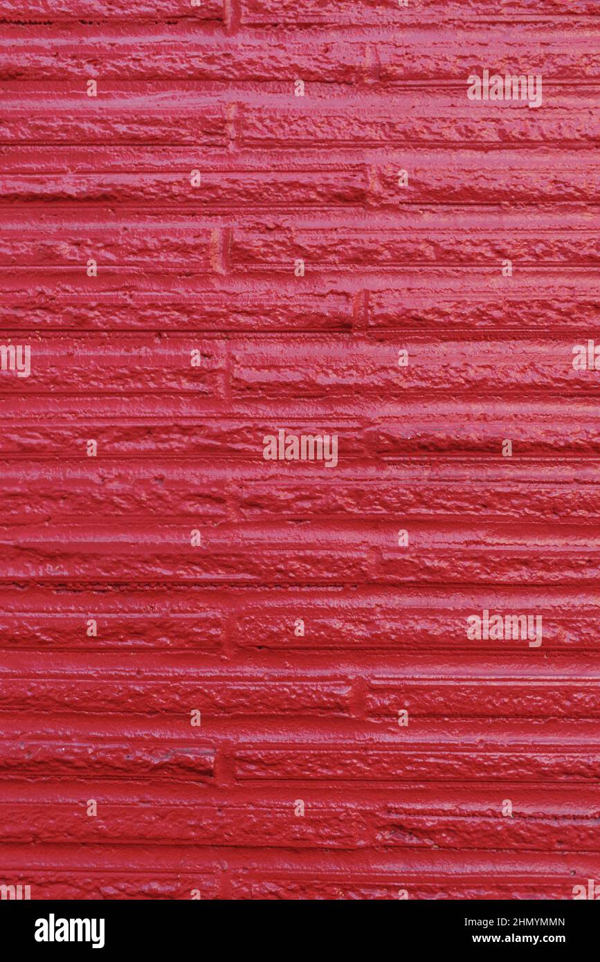 the wall is red stripes background Stock Photo - Alamy