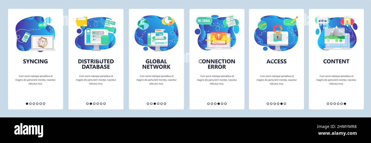Onboarding For Web Site And Mobile App Menu Banner Vector Template For Website And Application