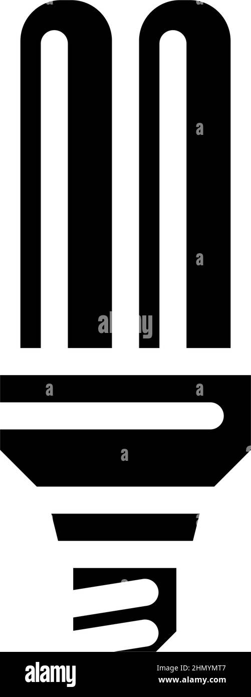 energy save light bulb glyph icon vector illustration Stock Vector ...