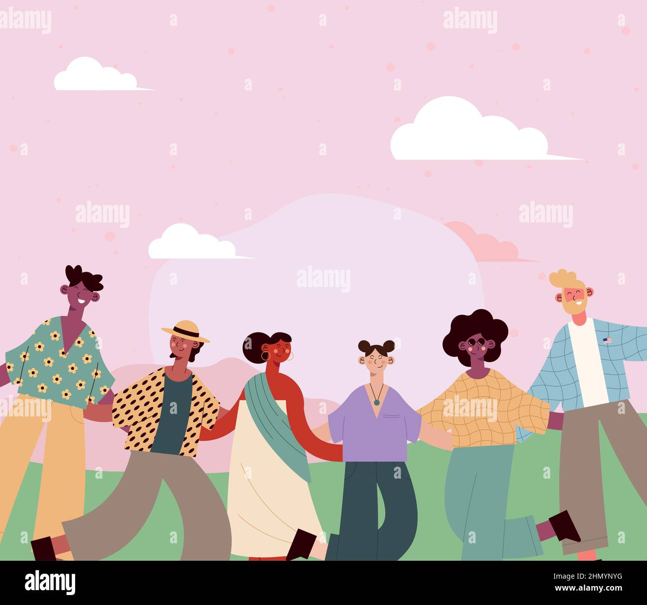 women and men of diversity theme Stock Vector Image & Art - Alamy