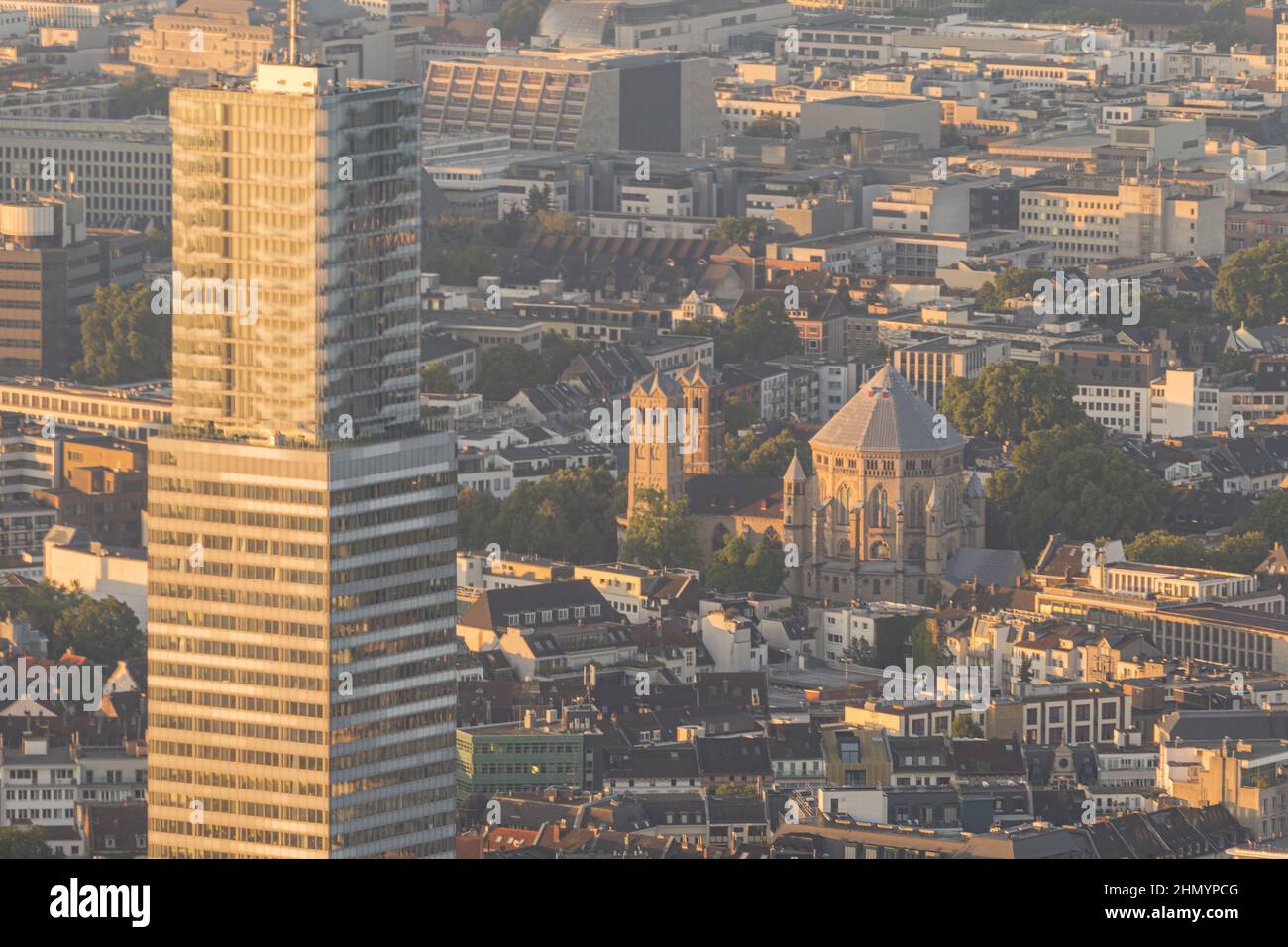Cologne Tower, a 44-story office skyscraper in the Koln-Neustadt-Nord ...