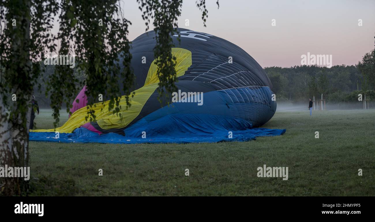 Closeup of the Zeppelin being prepared for the sightseeing flight in ...