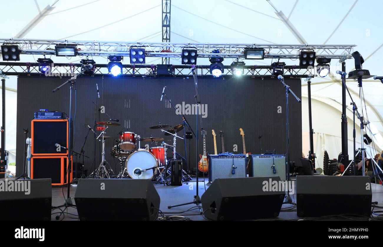 Empty Rock Band Stage