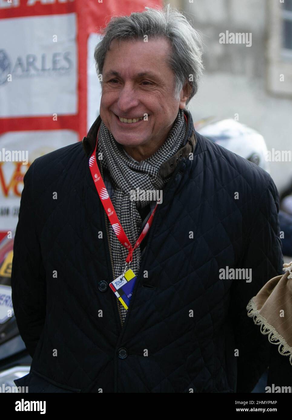 Patrick de Carolis maire de Arles During the Tour de la Provence 2022 ...