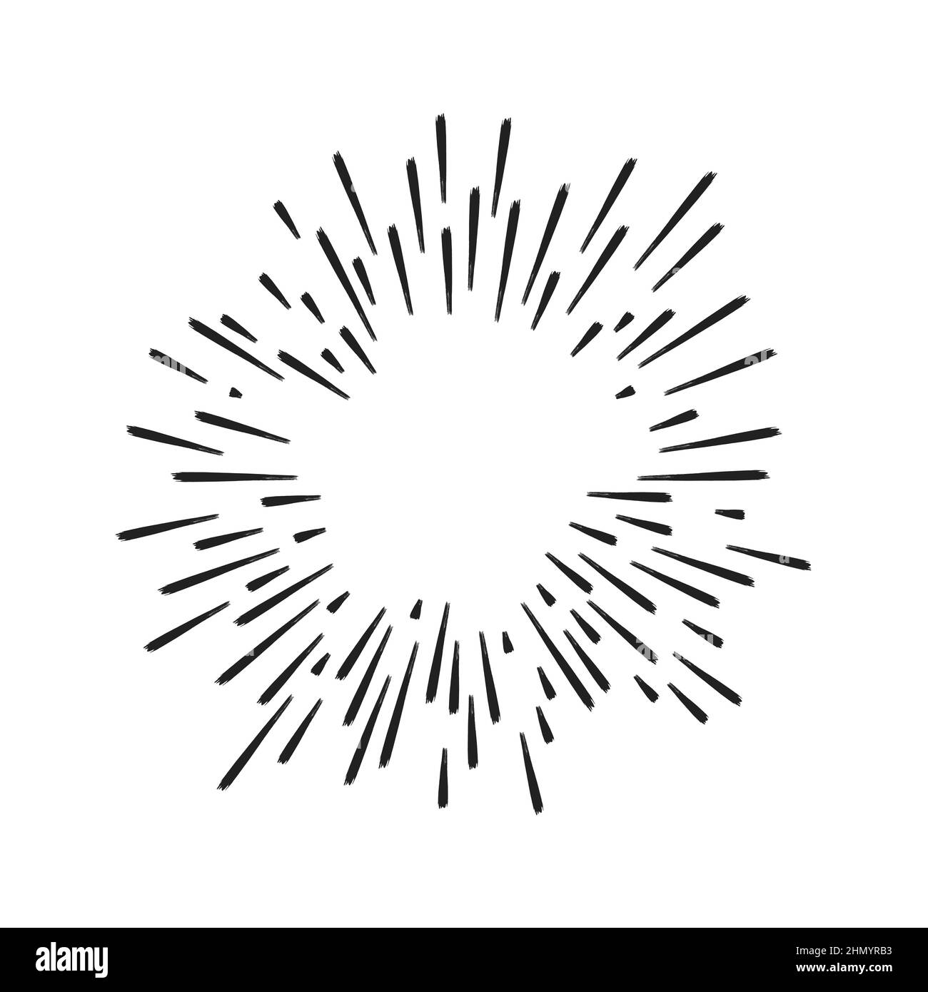 Hand drawn starburst doodle explosion vector illustration isolated on ...