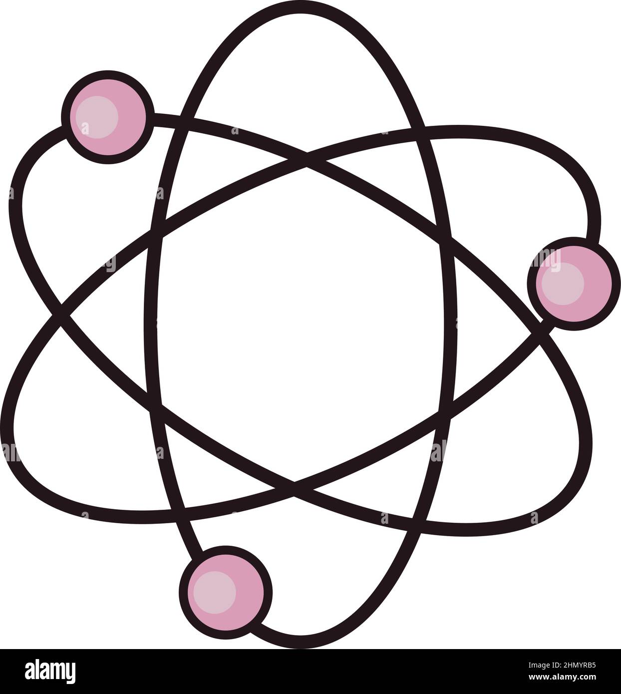 pink atom design over white Stock Vector Image & Art - Alamy