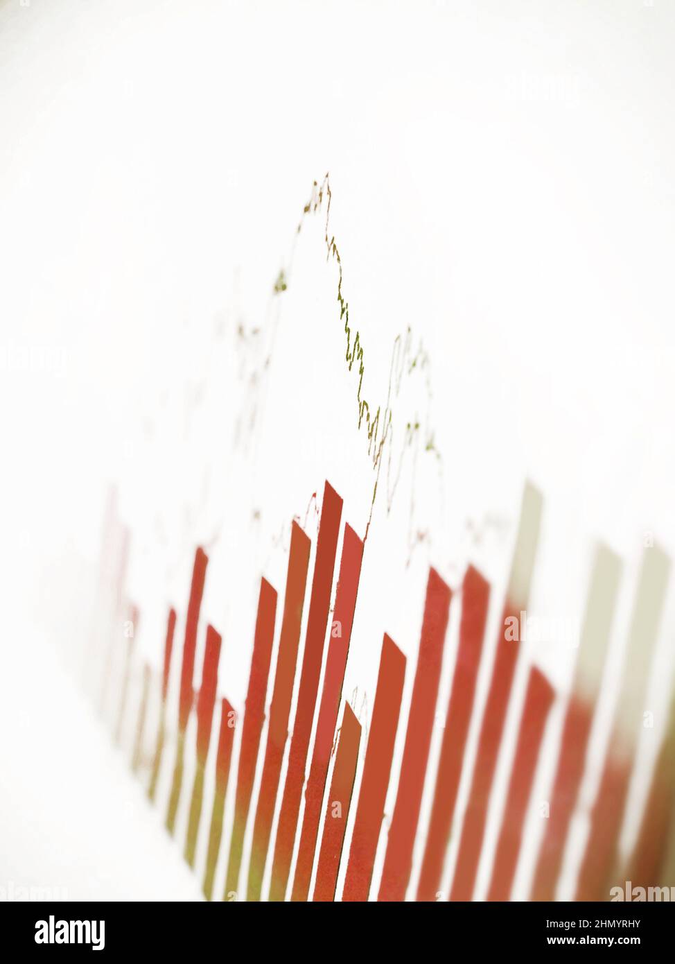 3d Render Stock Market Graph With Going Up Arrow Stock Photo - Alamy