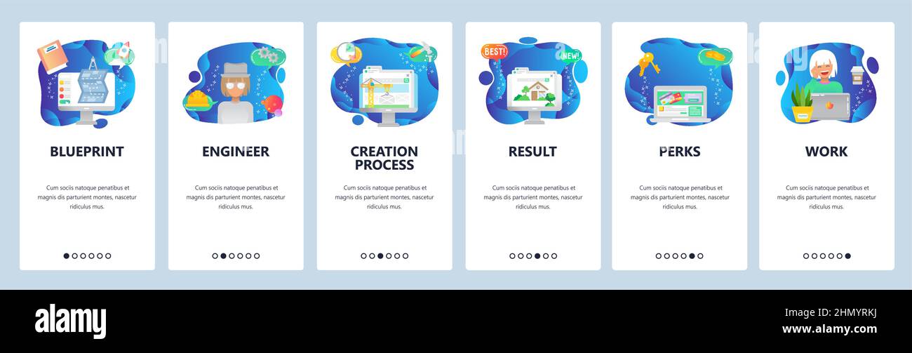 Onboarding For Web Site And Mobile App Menu Banner Vector Template For Website And Application