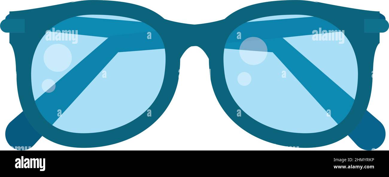 blue eyeglasses illustration over white Stock Vector Image & Art - Alamy