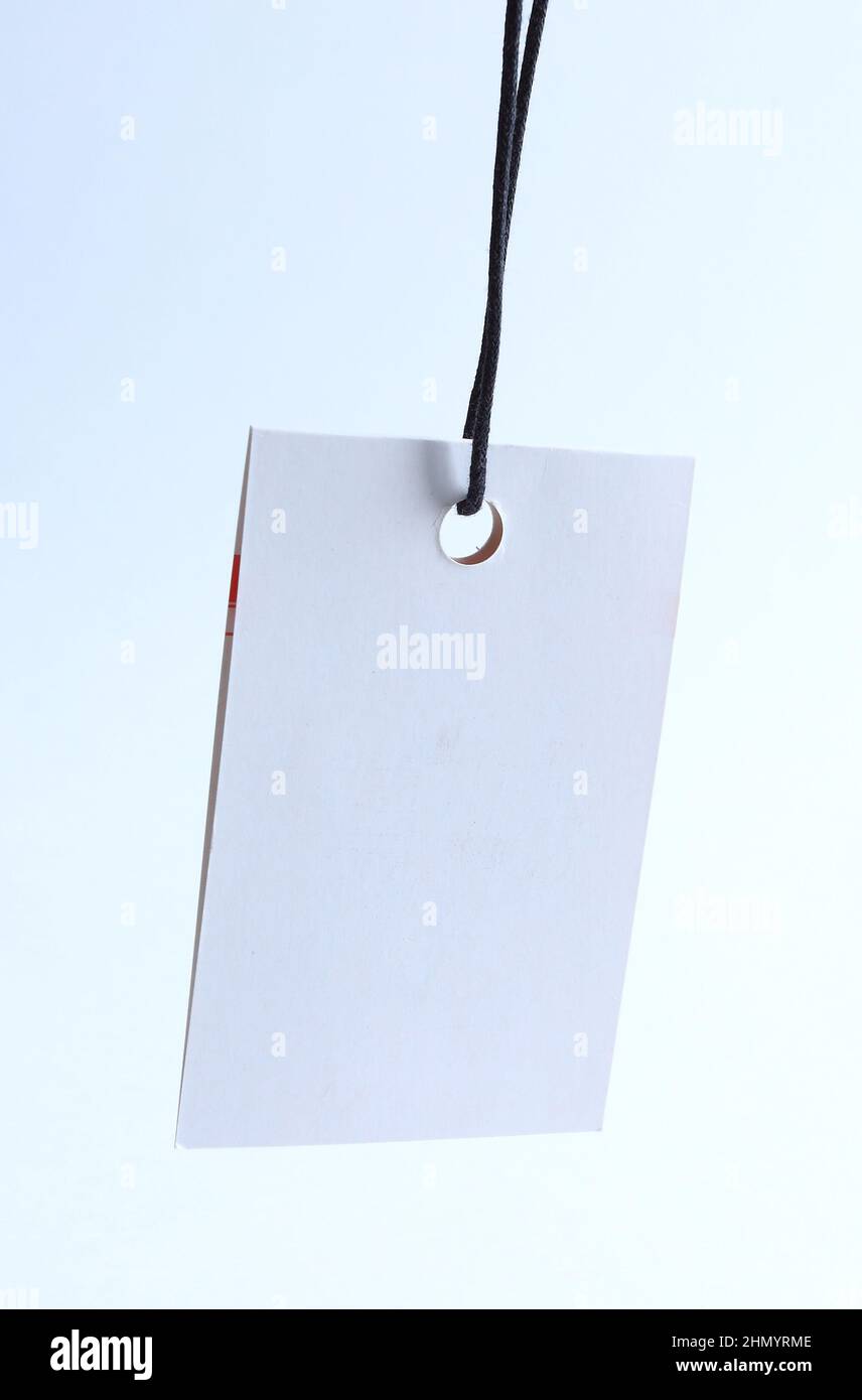 blank tag or label isolated Stock Photo - Alamy