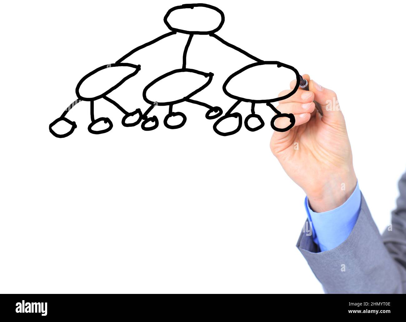 businessman scheme draw Stock Photo - Alamy