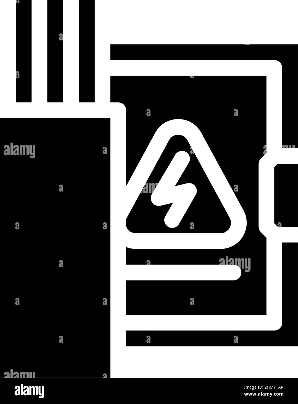 cables for electric panels glyph icon vector illustration Stock Vector ...