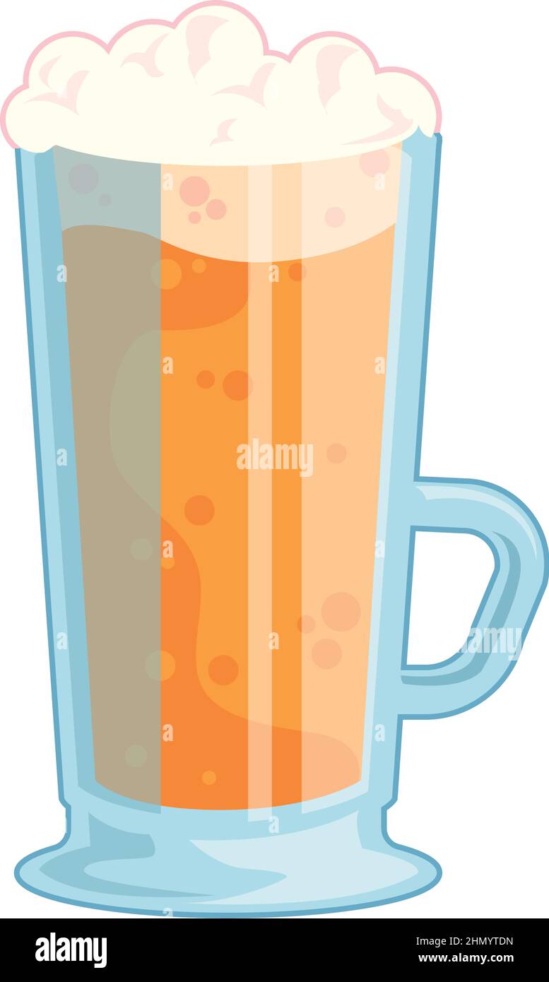 clear beer cup illustration over white Stock Vector Image & Art - Alamy
