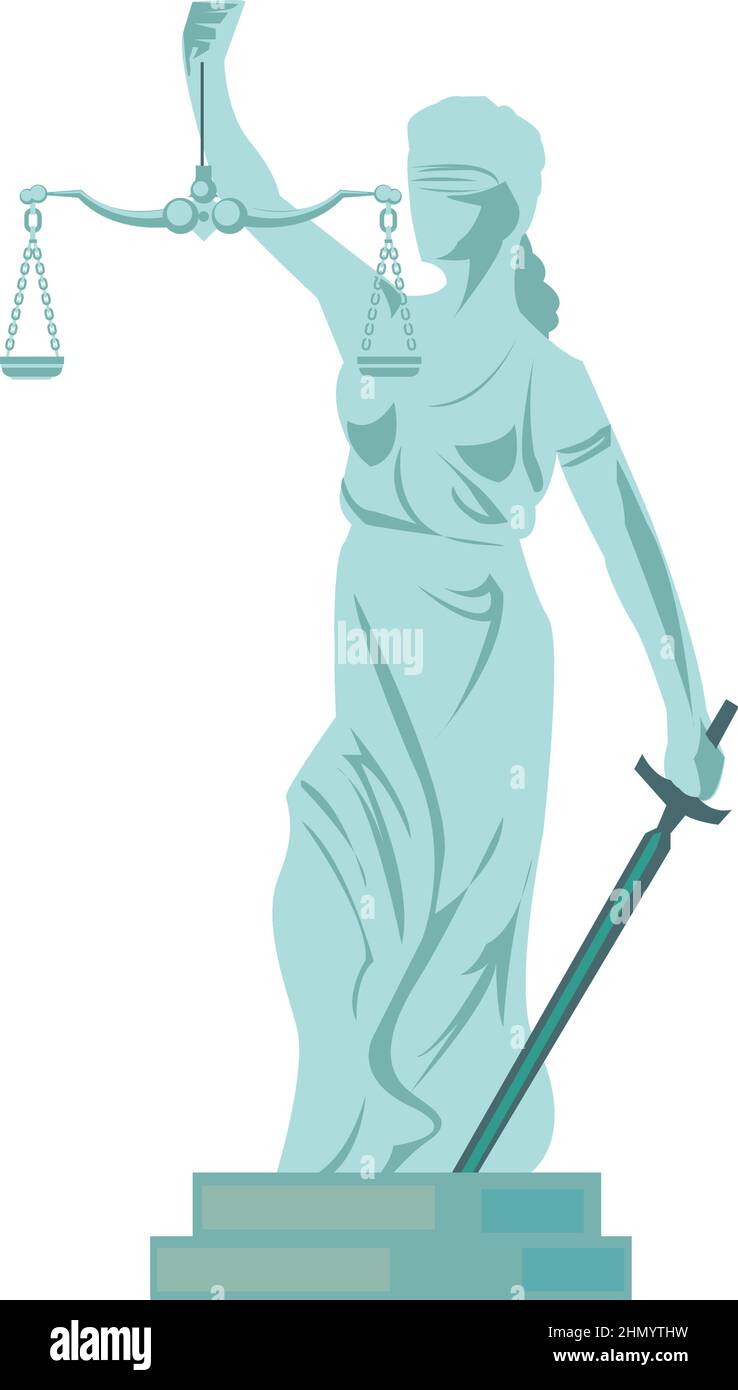 Statue greek themis Stock Vector Images - Alamy