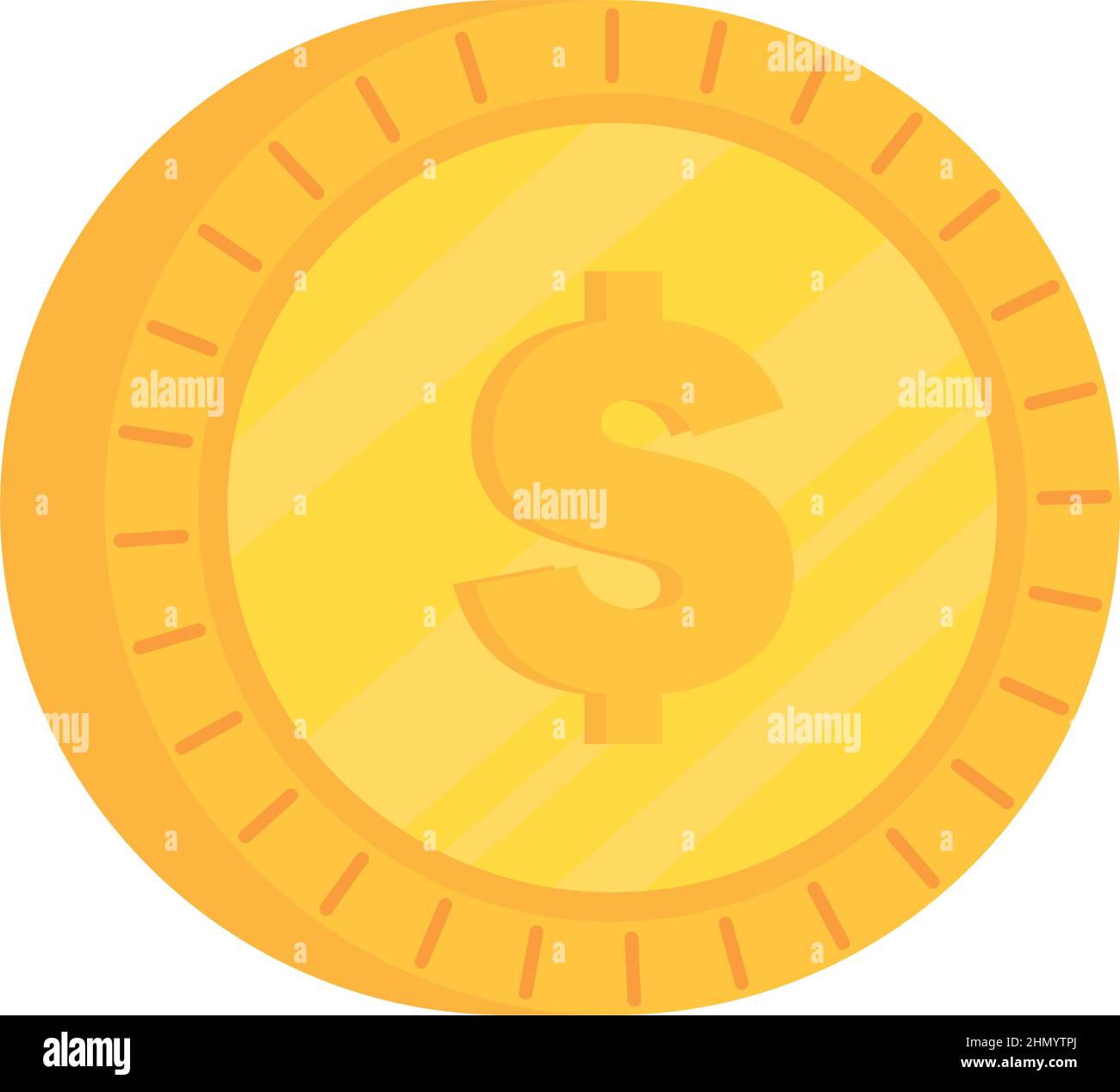 dollar coin design with dollar symbol Stock Vector Image & Art - Alamy