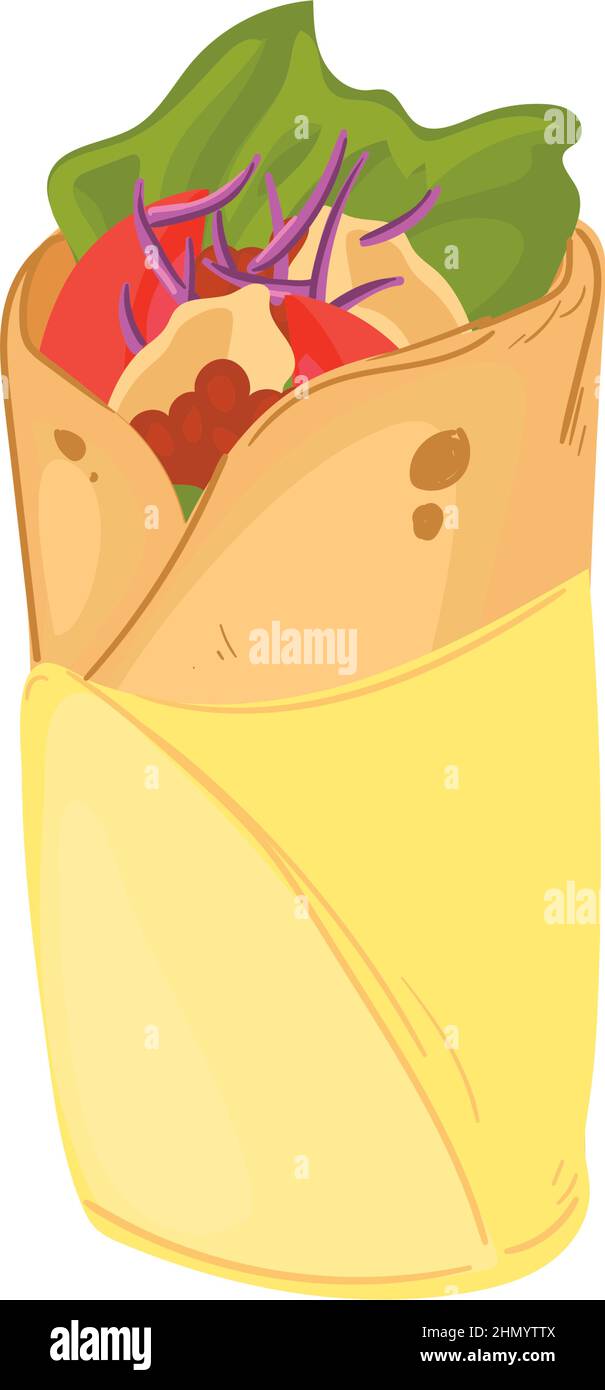 mexican burrito design over white Stock Vector Image & Art - Alamy