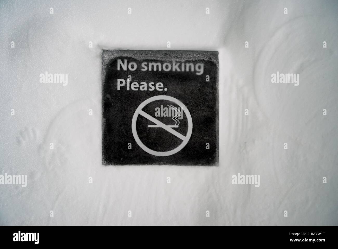 no smoking sign in monochrome colors Stock Photo - Alamy