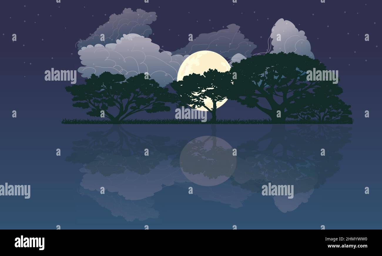 Panorama twilight sky cloud Stock Vector Images - Alamy