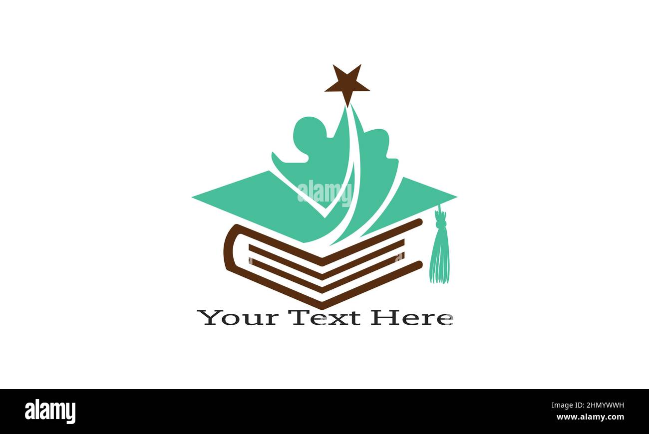 Graduation cap on books. Mortarboard cap on piles of textbooks. Stack ...