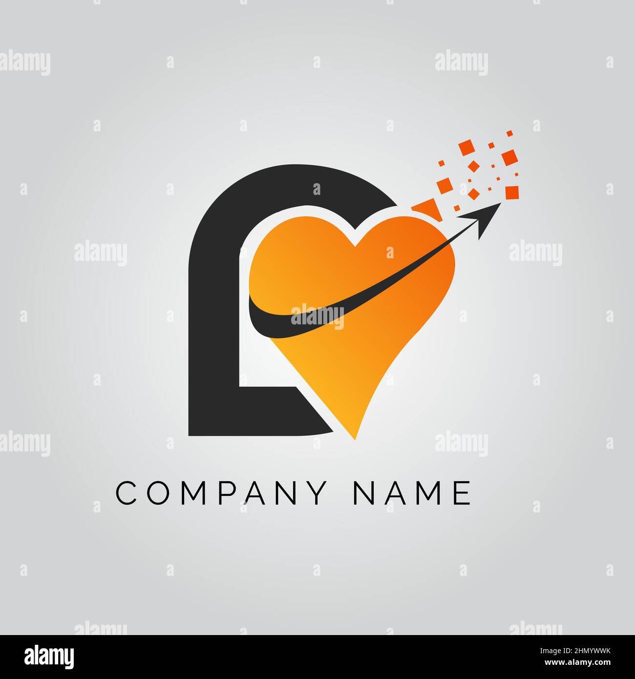 Alphabet D Logo Love