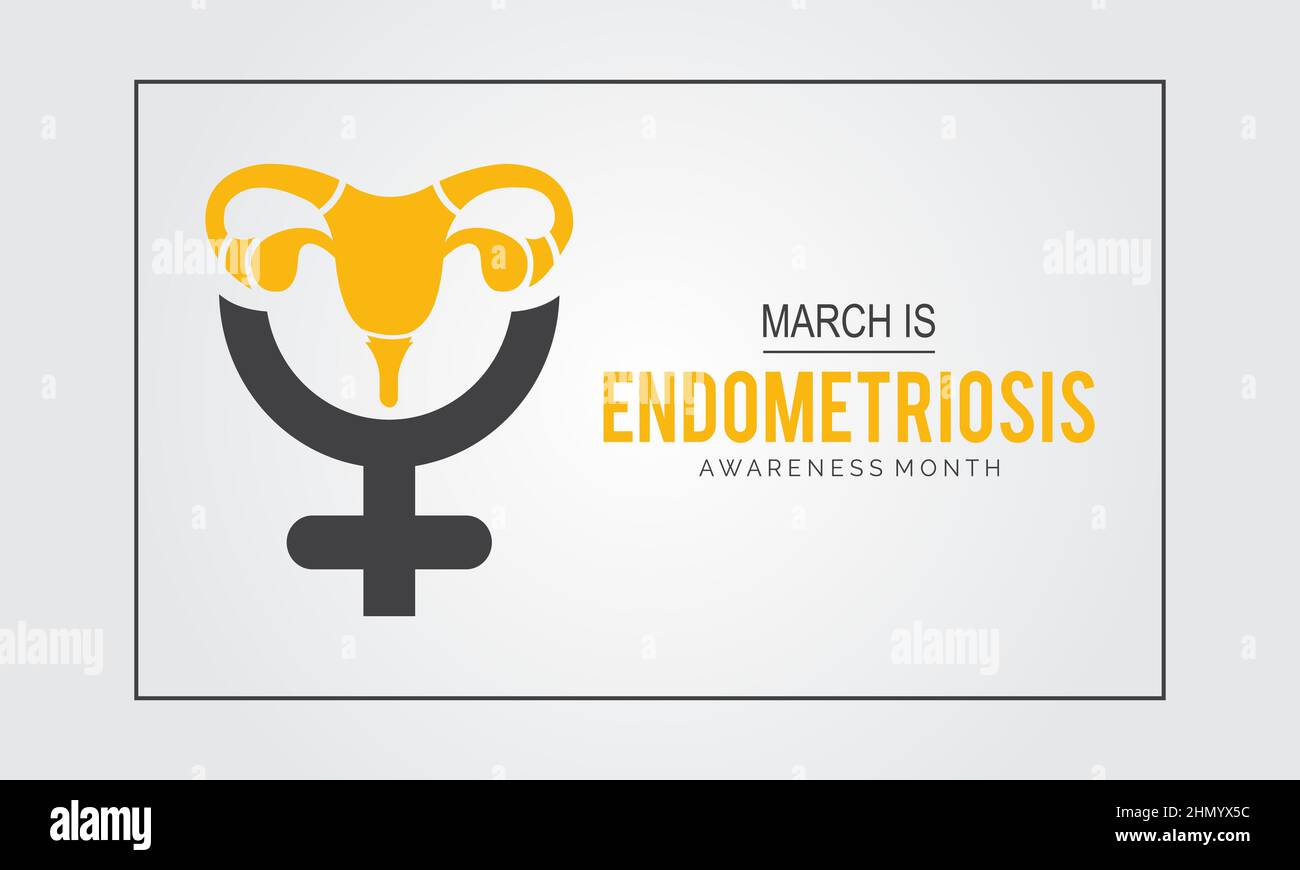 Endometriosis awareness month. vector template design for banner, card ...