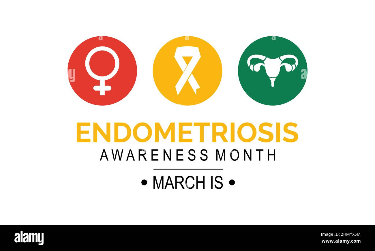 Endometriosis awareness month. vector template design for banner, card ...