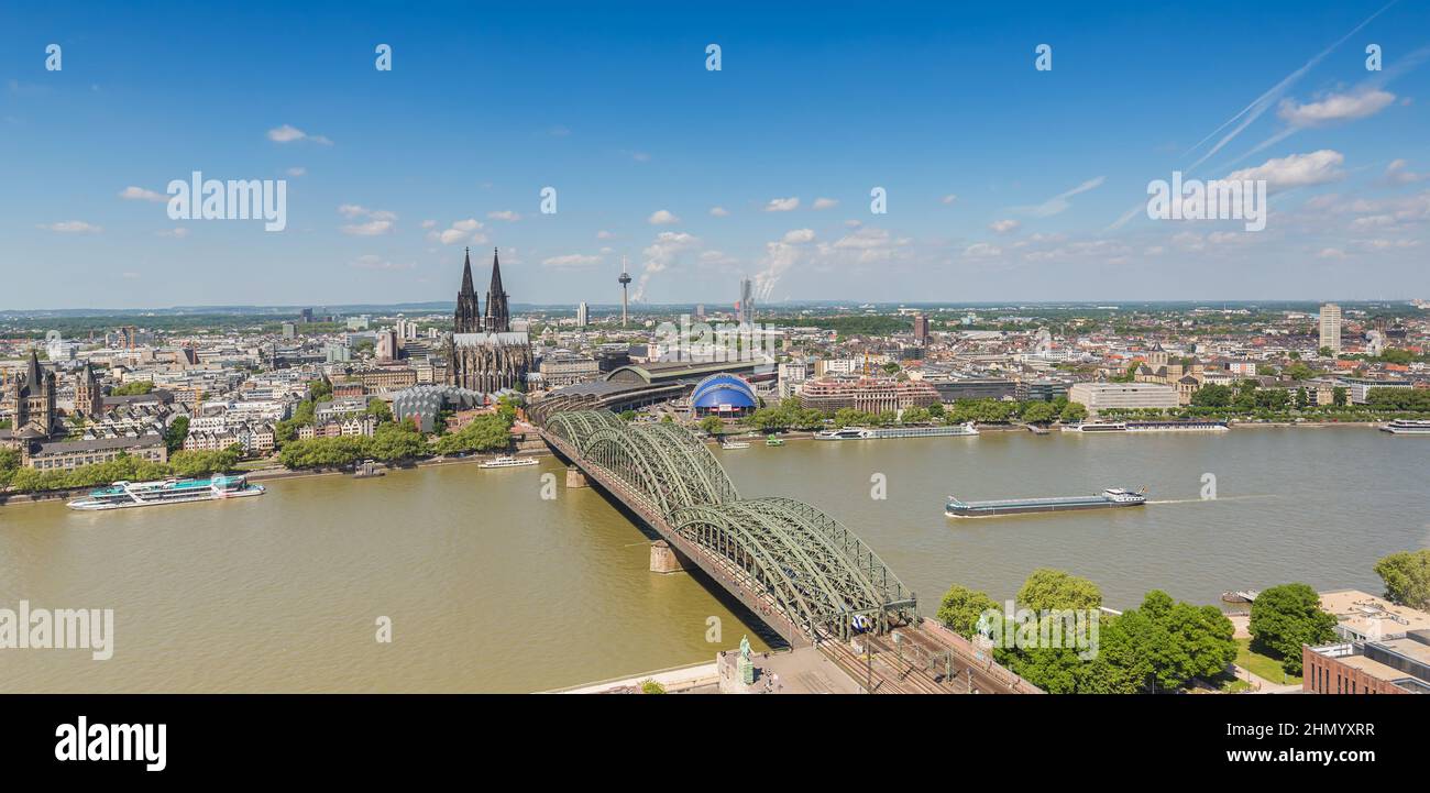 Cologne cityscape skyline Stock Photo - Alamy