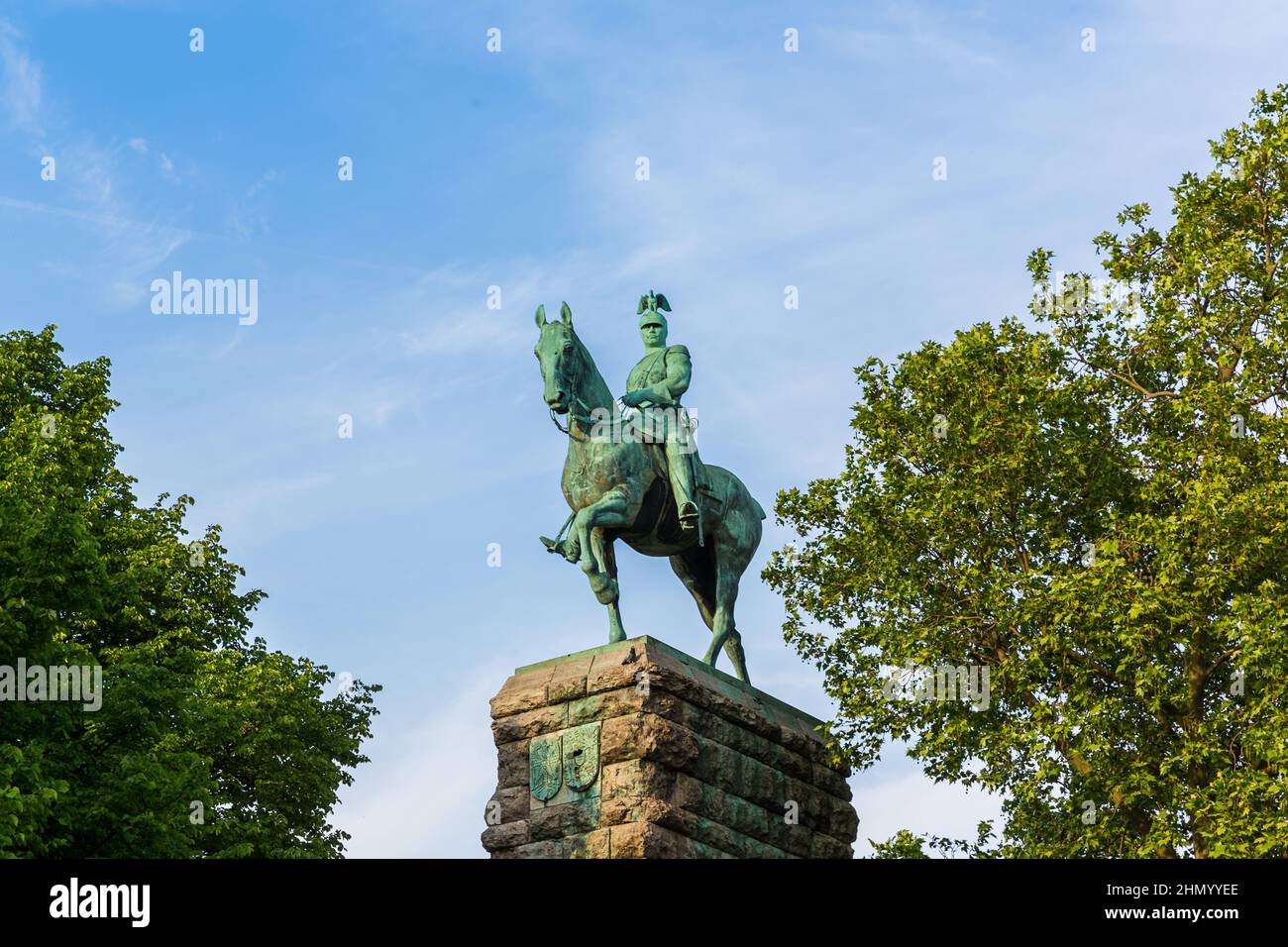 Kaiser Wilhelm II cologne equestrian statue Stock Photo - Alamy