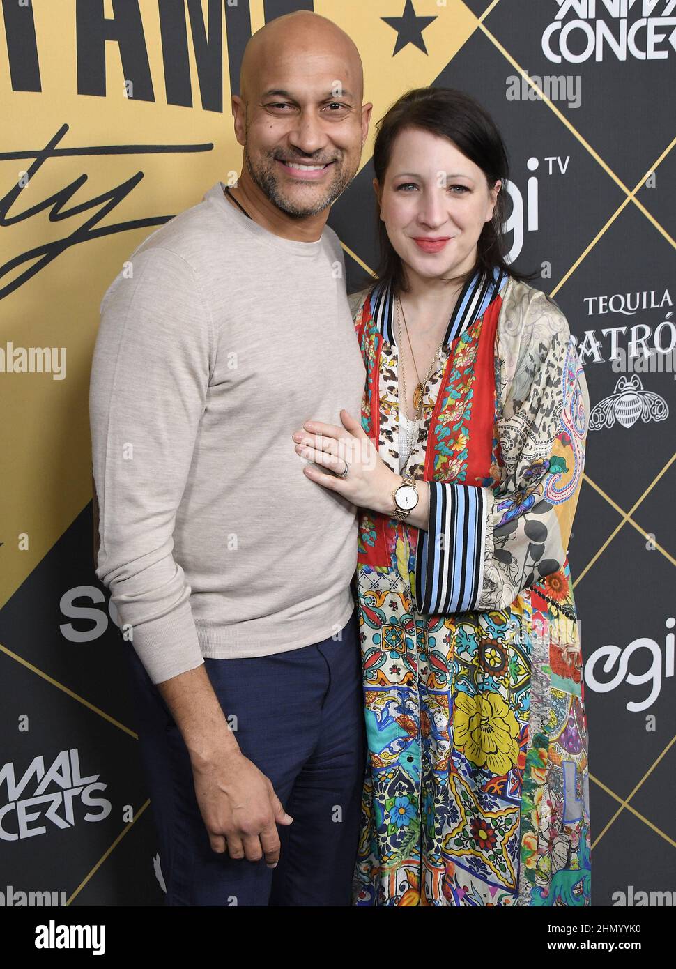 Los Angeles, USA. 12th Feb, 2022. (L-R) Keegan-Michael Key and Elisa ...