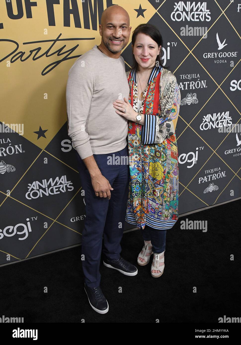 Los Angeles, USA. 12th Feb, 2022. (L-R) Keegan-Michael Key and Elisa ...